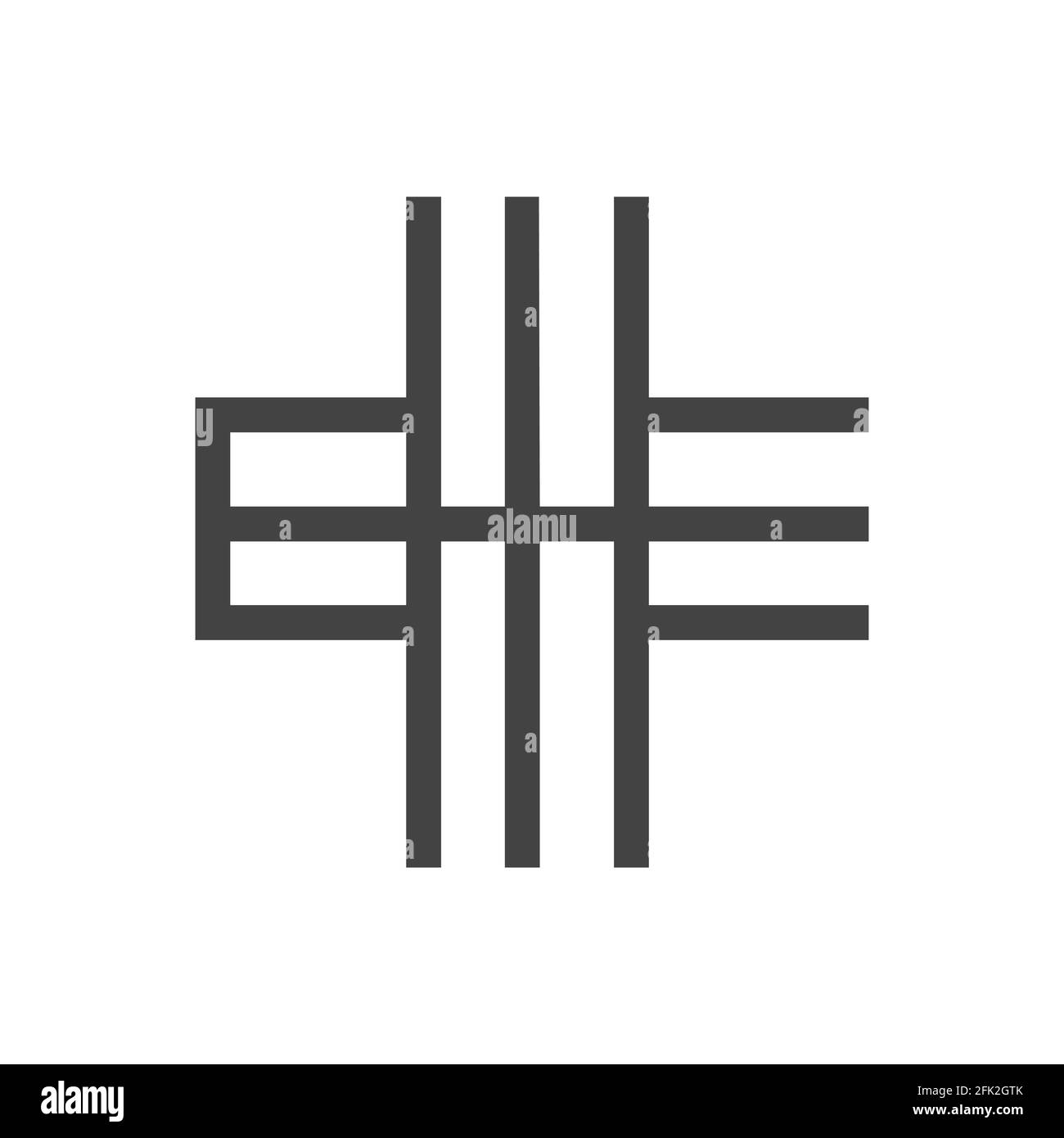 HE, EH, E AND H Abstract initial monogram letter alphabet logo design ...