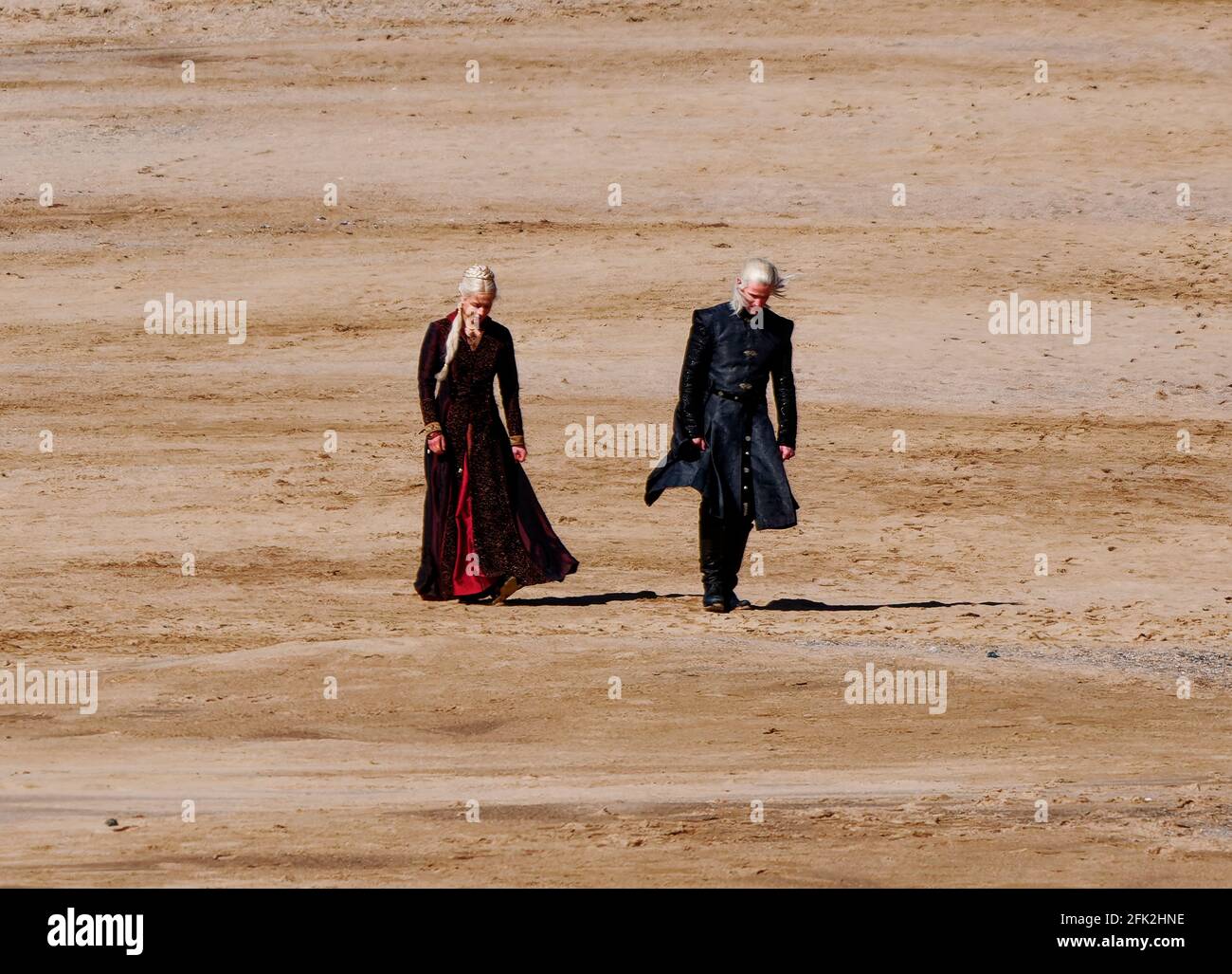 House of Dragon Prince Daemon gets a ride off the set in a Range Rover ...