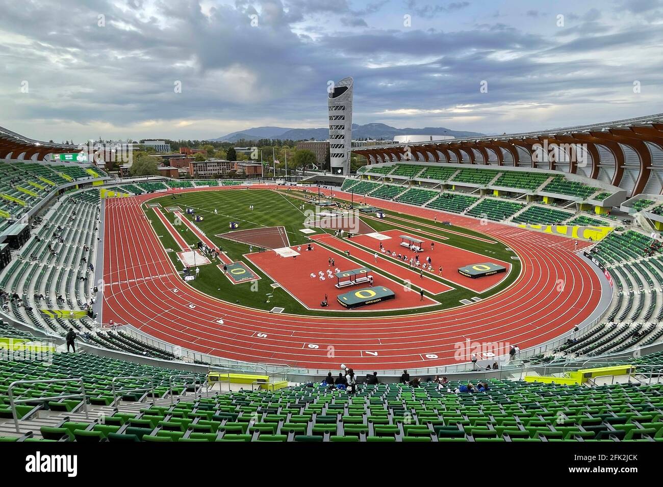 A general view of Hayward Field on the campus of the University of ...