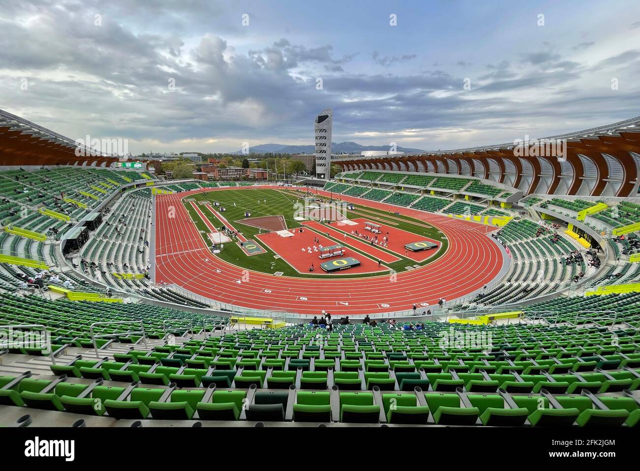 A general view of Hayward Field on the campus of the University of ...