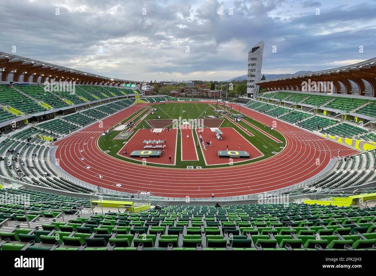 A general view of Hayward Field on the campus of the University of ...