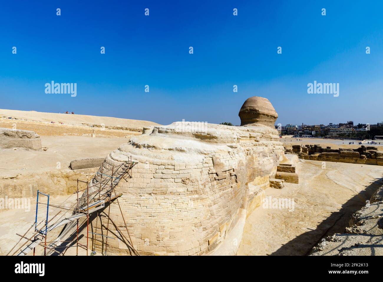 Back view of the head of the iconic monumental sculpture, the Great ...