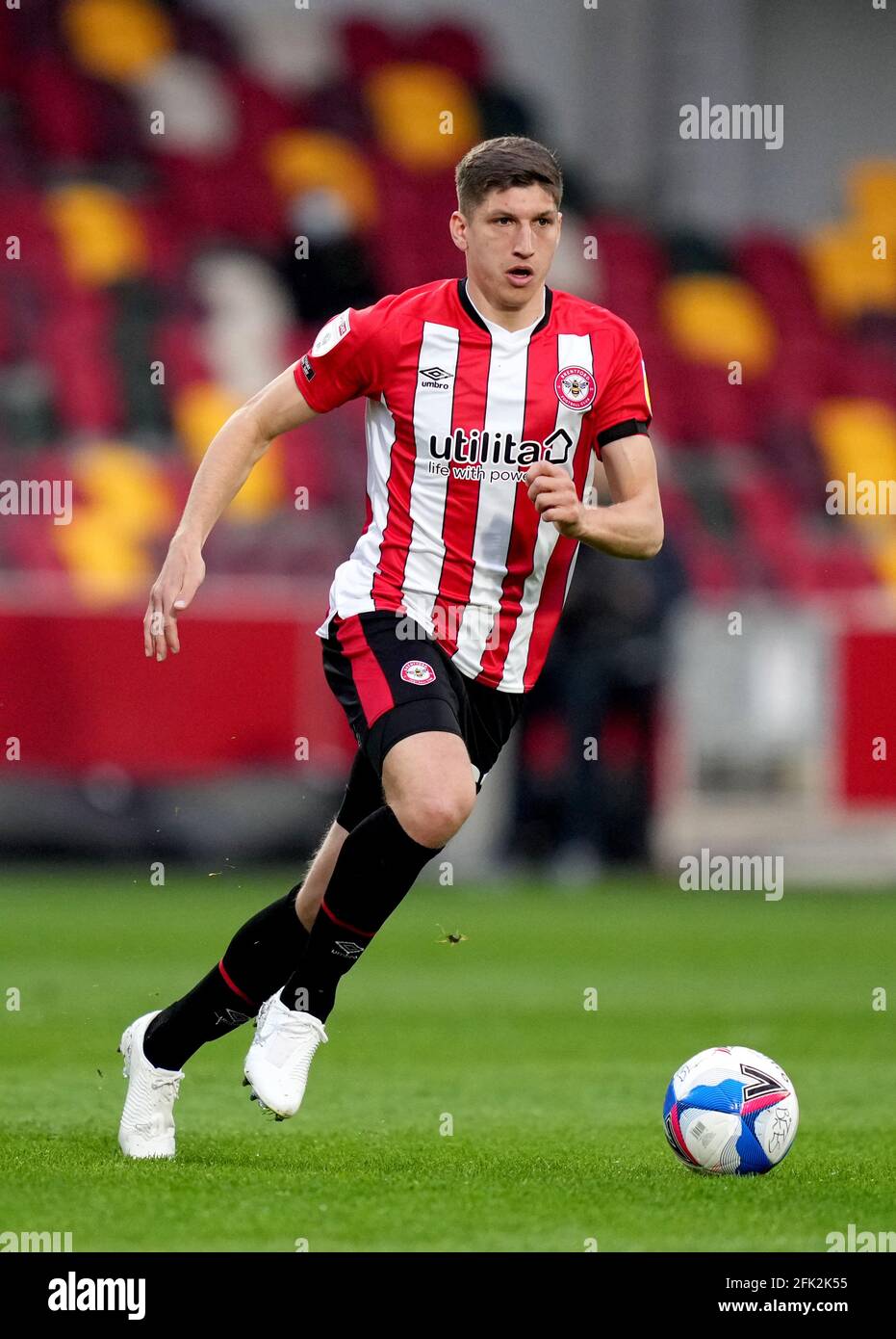 Brentford's Vitaly Janelt during the Sky Bet Championship match at ...