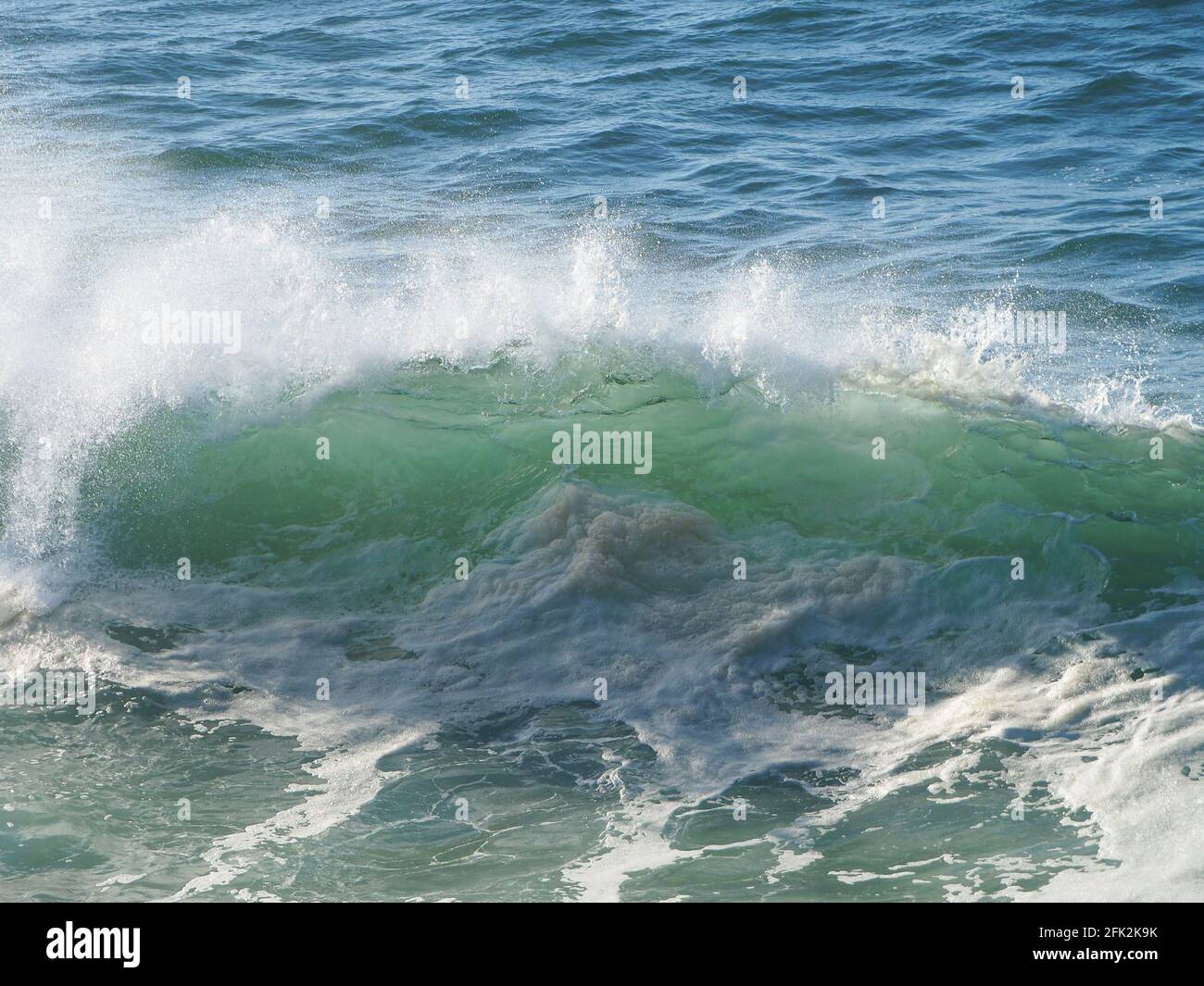 Closeup ocean waves, pale green and blue sea water Stock Photo - Alamy