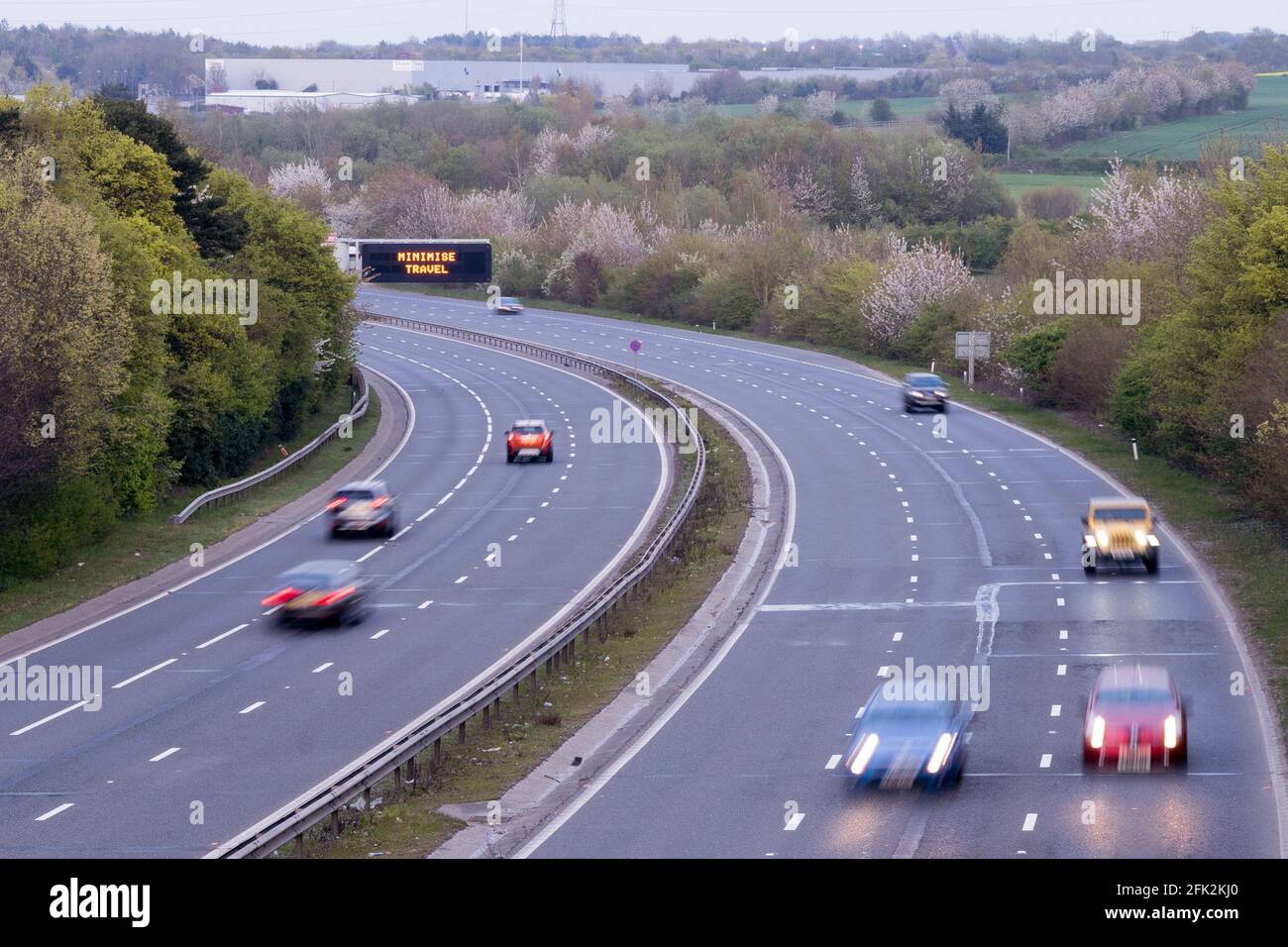 Motorway matrix sign hi-res stock photography and images - Alamy