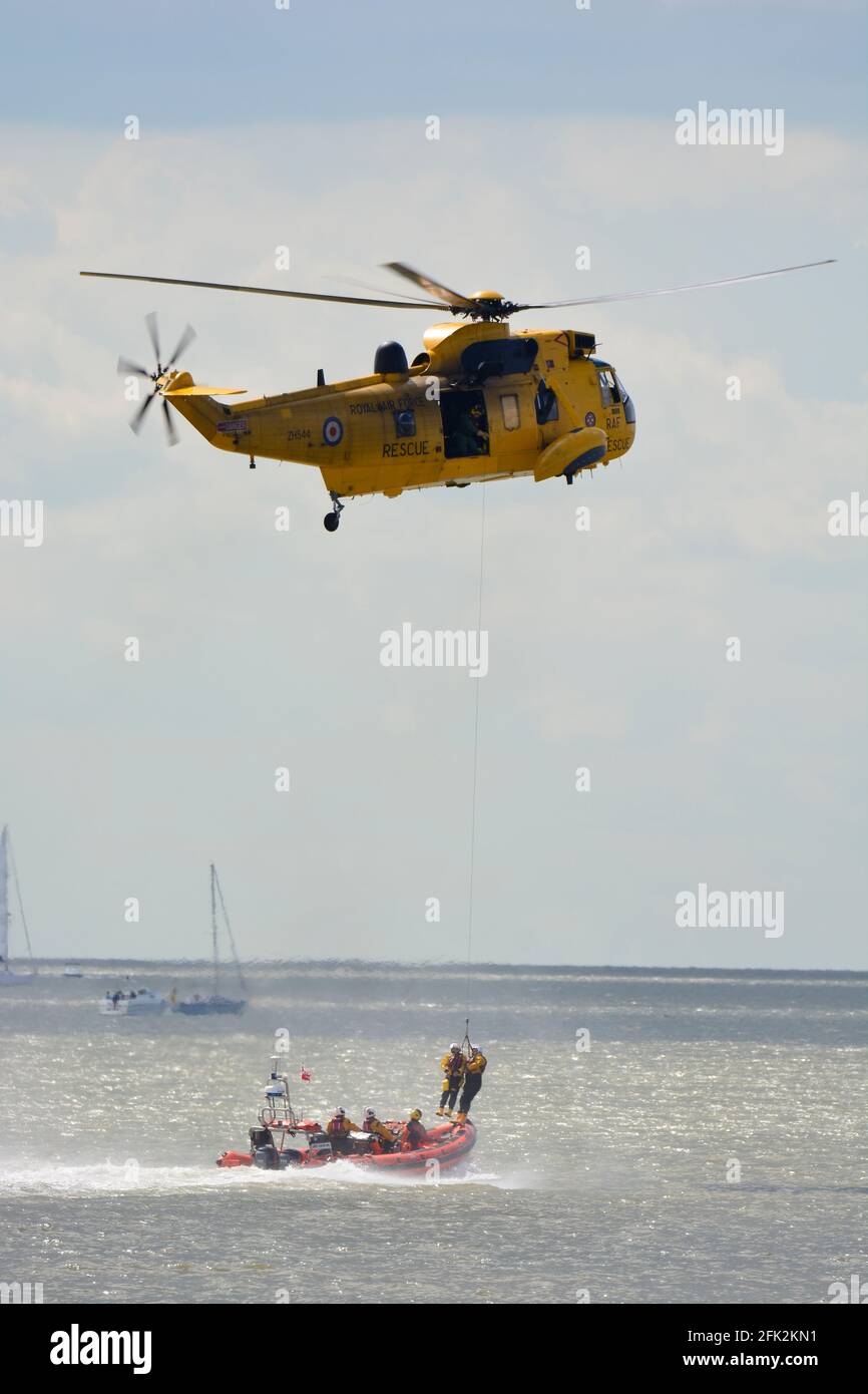 Air sea rescue display, Clacton on Sea Stock Photo - Alamy