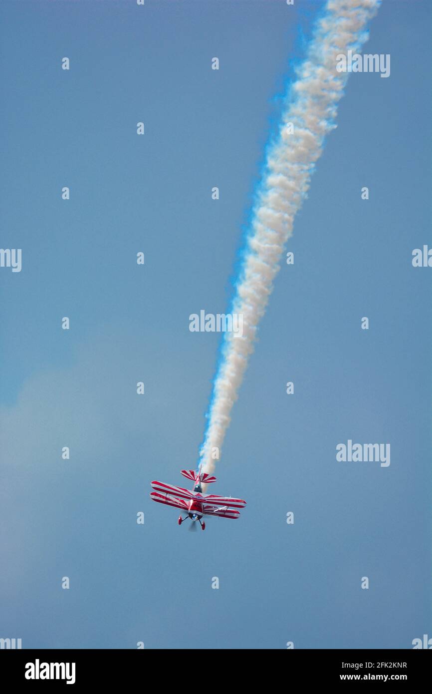 Aerobatic display at Clacton Stock Photo - Alamy
