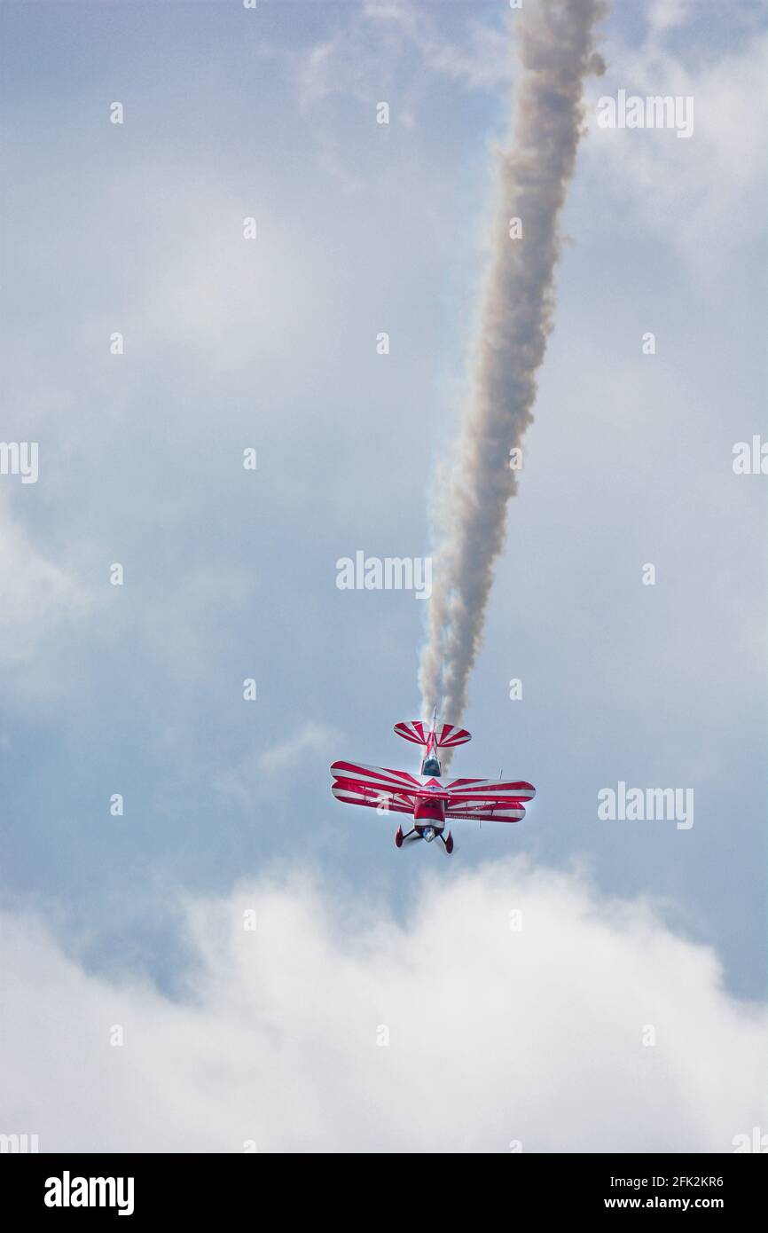 Aerobatic display at Clacton Stock Photo - Alamy