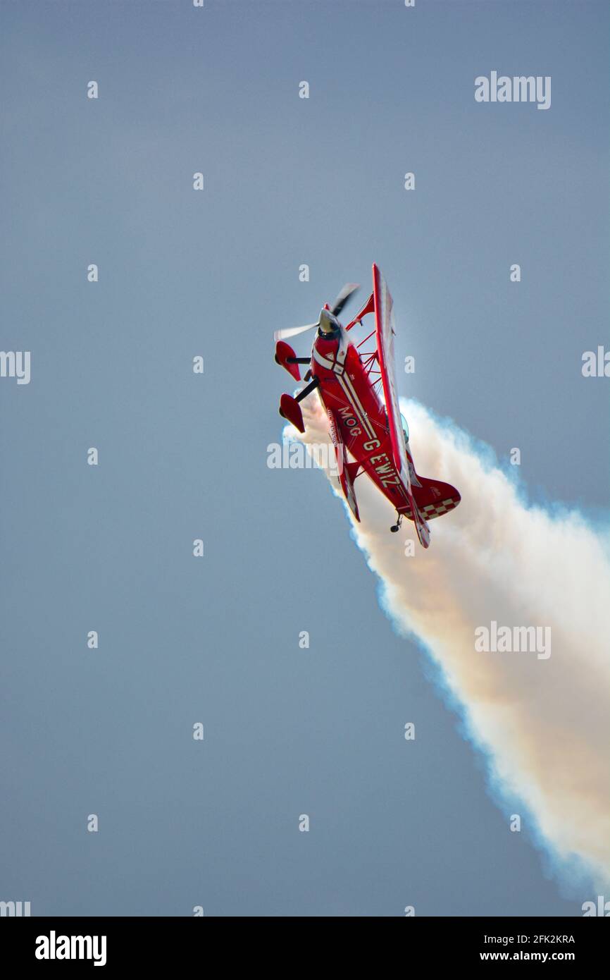 Aerobatic display at Clacton Stock Photo - Alamy