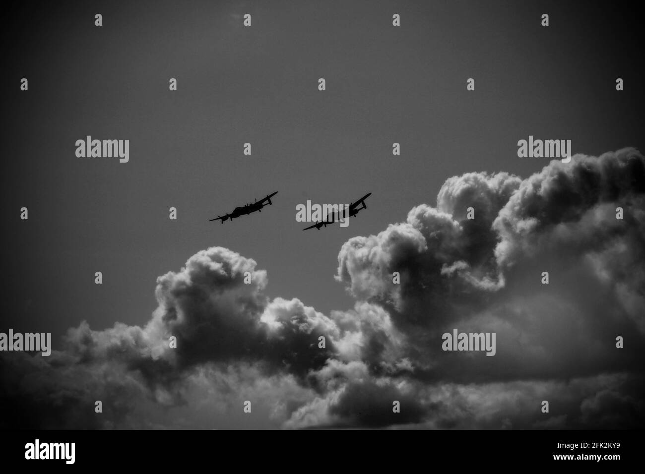Spitfire Lancaster Black and White Stock Photos & Images - Alamy
