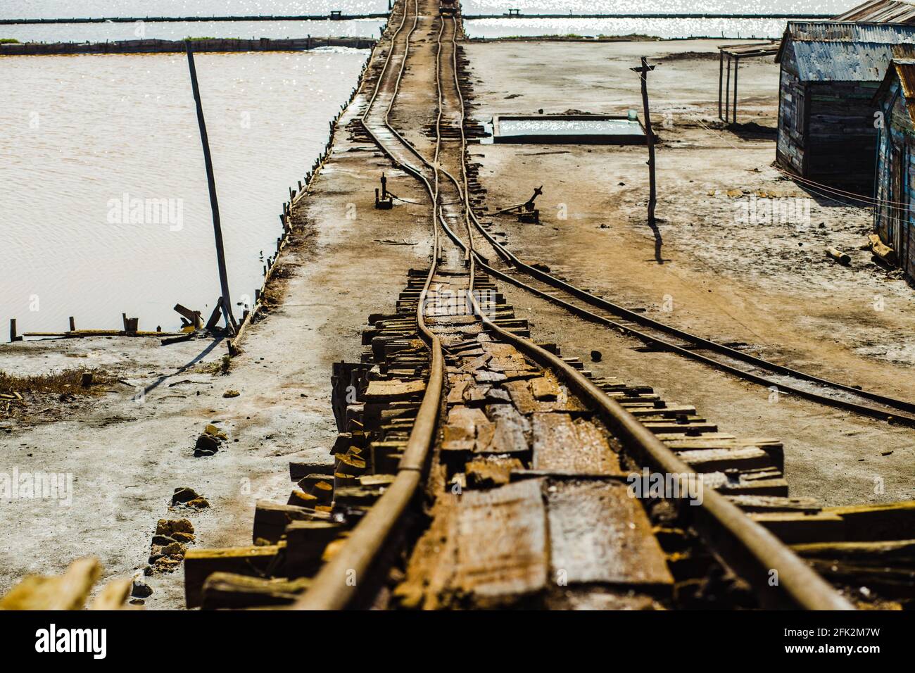 Shot of broken railway track Stock Photo - Alamy Shot of broken railway track Stock Photo - Alamy