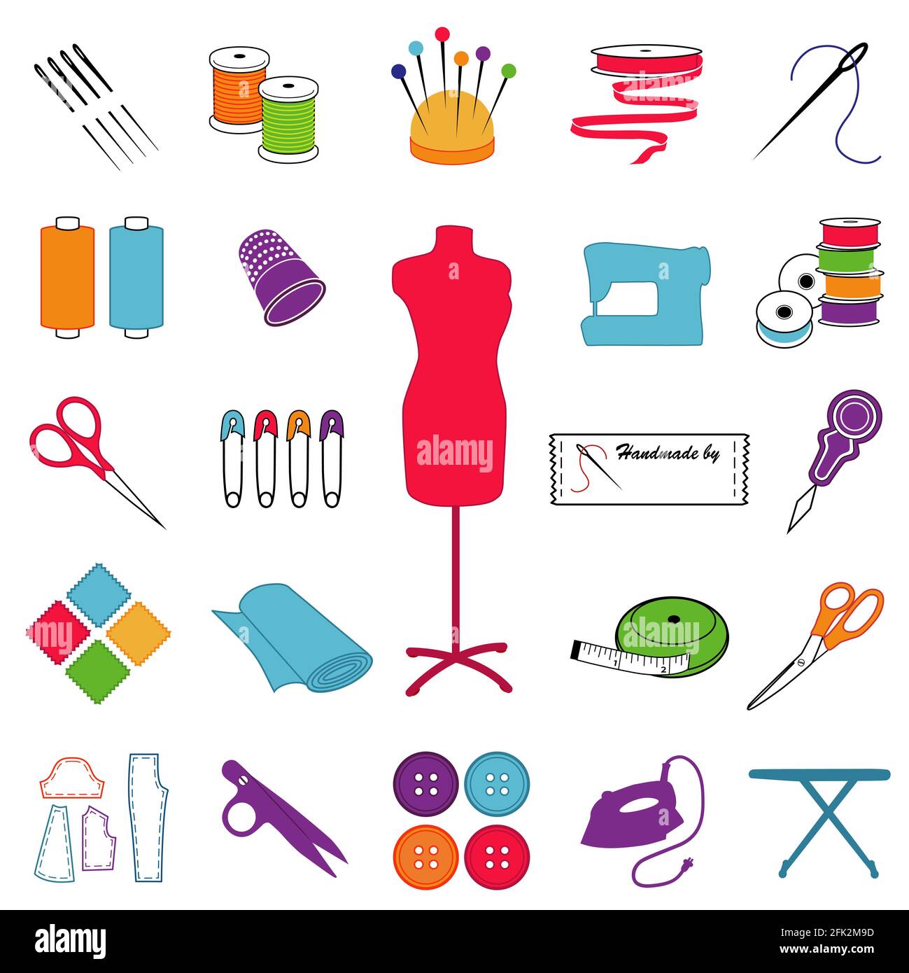 Fashion dressmaker illustration Cut Out Stock Images & Pictures - Alamy