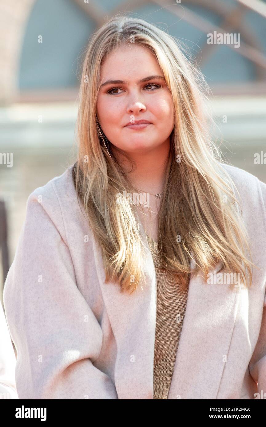Princess Amalia at the final repetitions of The Streamers (a band with ...