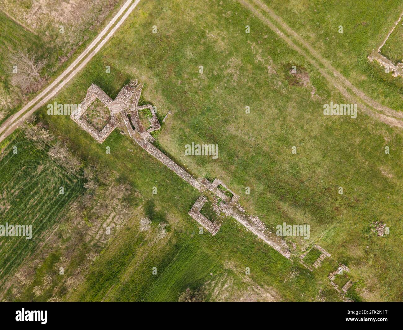 Drone view roman fort hi-res stock photography and images - Alamy
