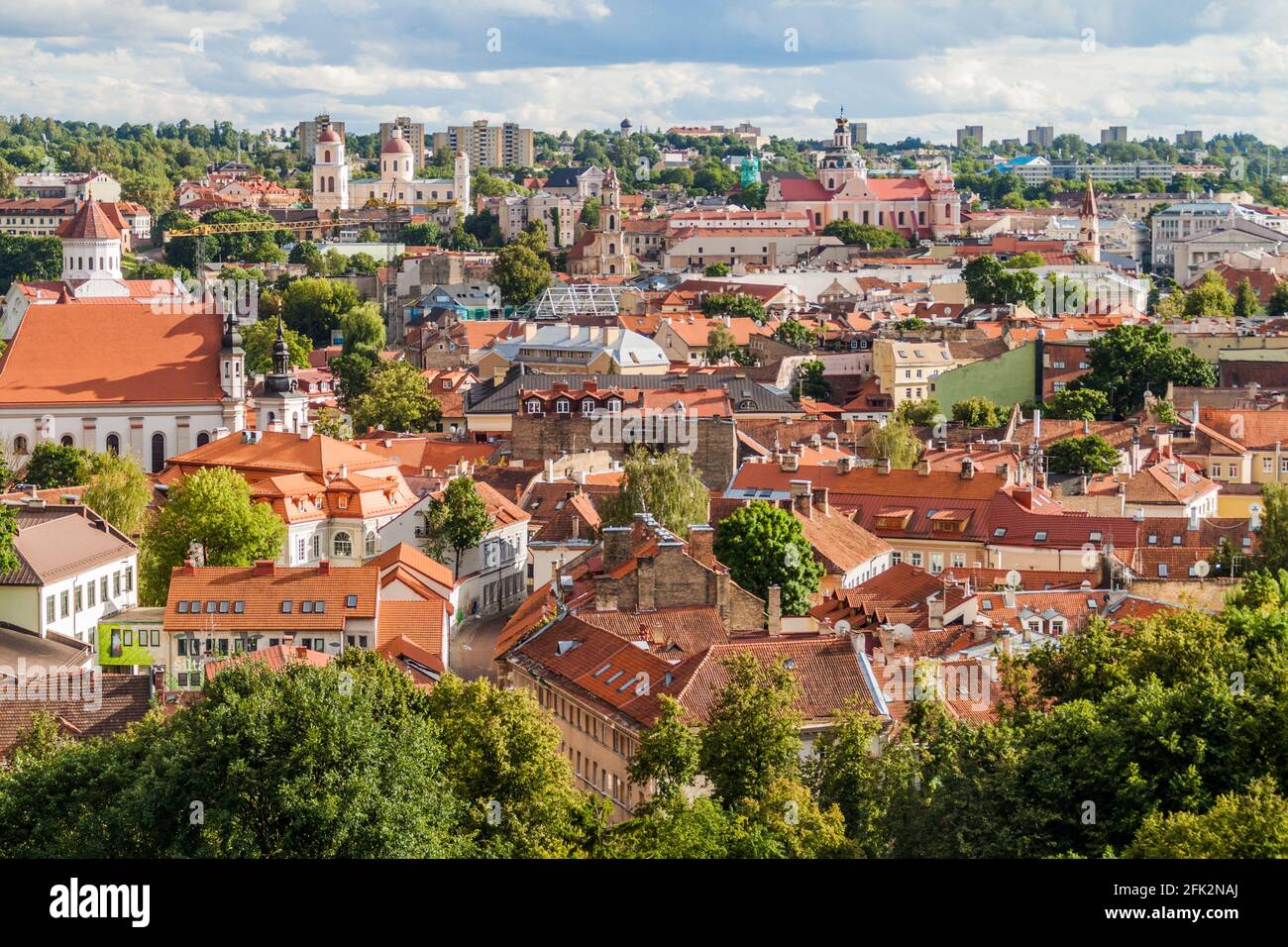 Aerial view old vilnius hi-res stock photography and images - Alamy