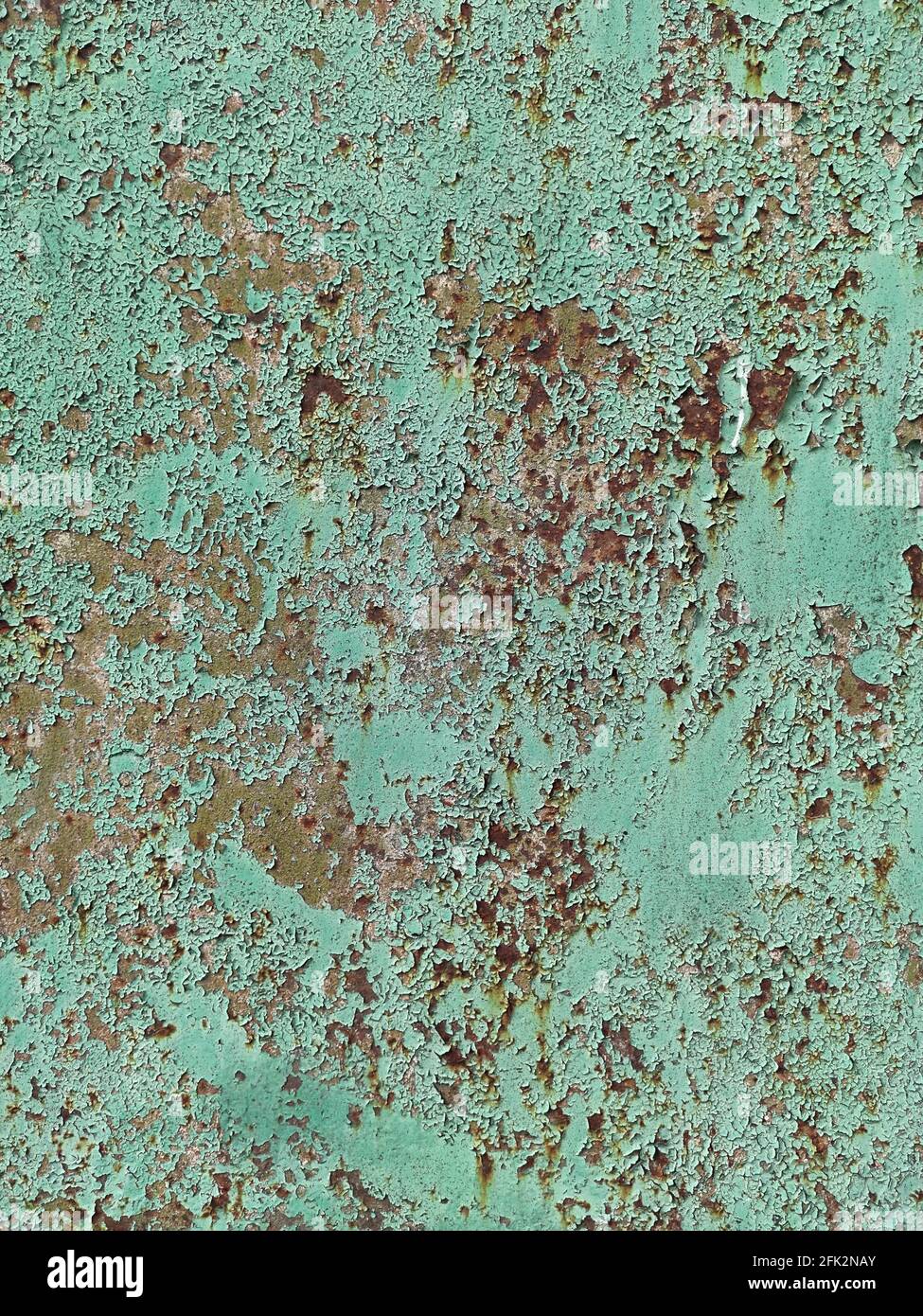 Corroded metal background. Rusted cyan painted metal wall. Rusty metal ...