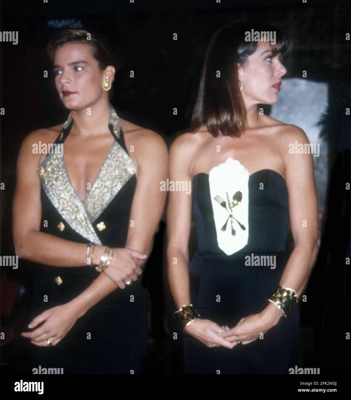 Princess Stefanie and Princess Caroline 1990 Photo by Adam Scull ...