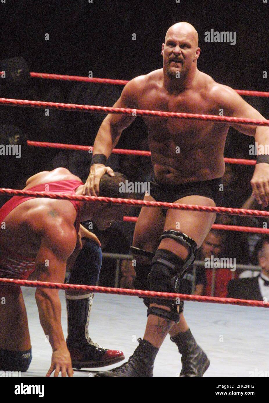 Stone Cold Steve Austin Kurt Angle 2001 By John Barrett/PHOTOlink Stock ...