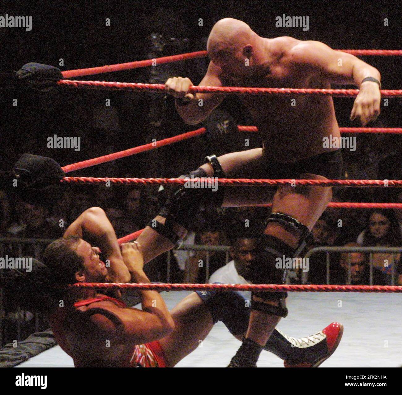 Stone Cold Steve Austin Kurt Angle 2001 By John Barrett/PHOTOlink Stock ...