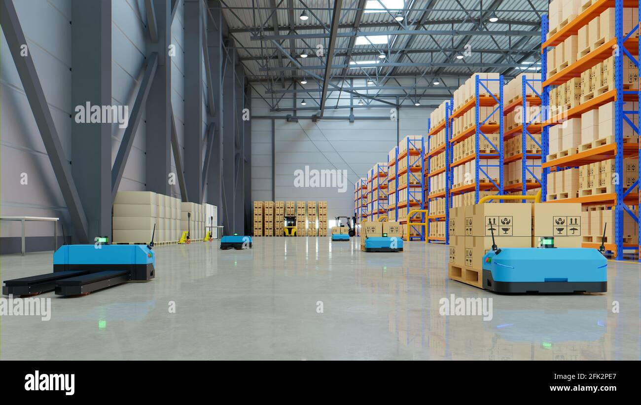 Robots efficiently sorting hundreds of parcels per hour,pallet lifter ...