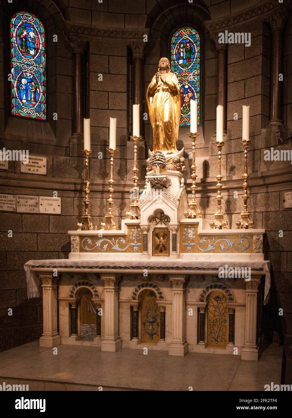 Interior of the church of Monte-Carlo.Monaco.France Stock Photo - Alamy