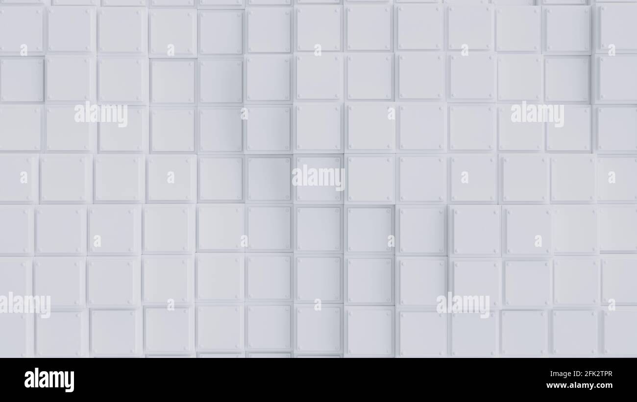 White square pattern background.3d rendering Stock Photo - Alamy