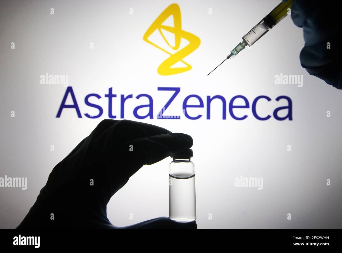 Photo illustration astrazeneca logo hi-res stock photography and images ...