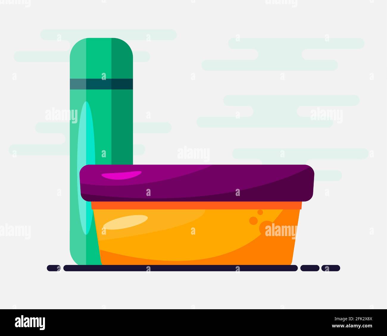 Stainless steel mug portable Stock Vector Images - Alamy