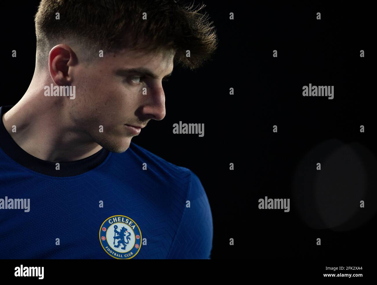 Madrid, Spain. 27th Apr, 2021. Chelsea's Mason Mount reacts during the ...