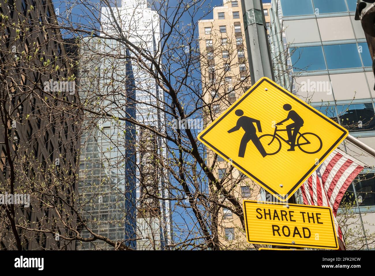 Road signs in the city Stock Photo - Alamy