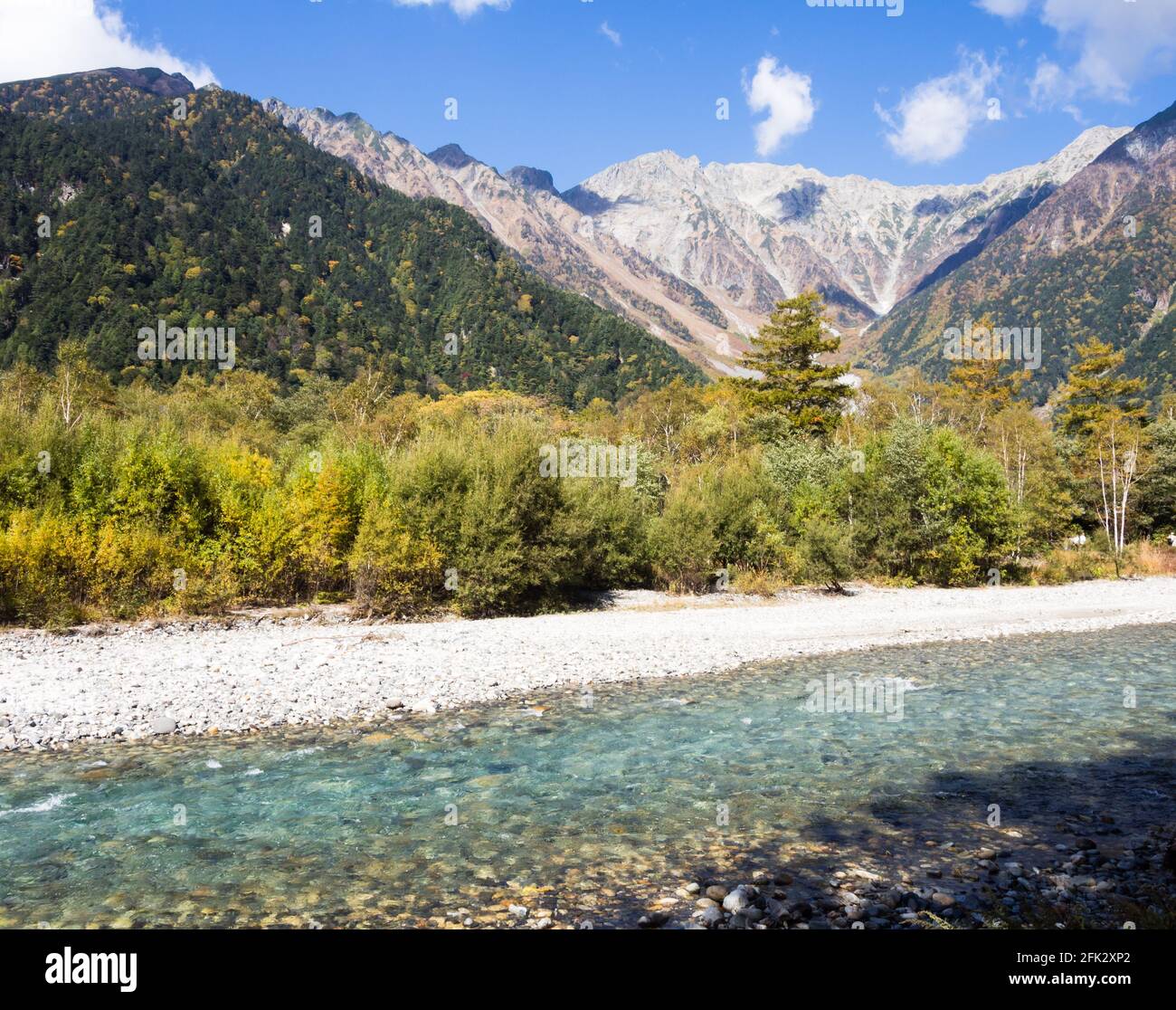 Kamikochi valley in early fall - Nagano prefecture, Japan Stock Photo ...