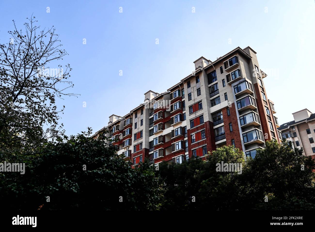 These modern buildings are apartments and offices for the Chinese ...