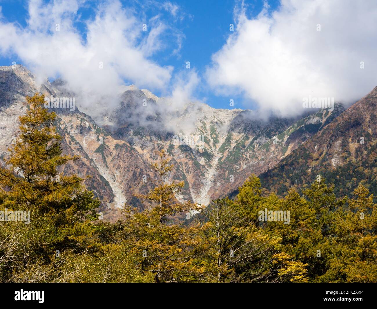 Kamikochi valley in early fall - Nagano prefecture, Japan Stock Photo ...