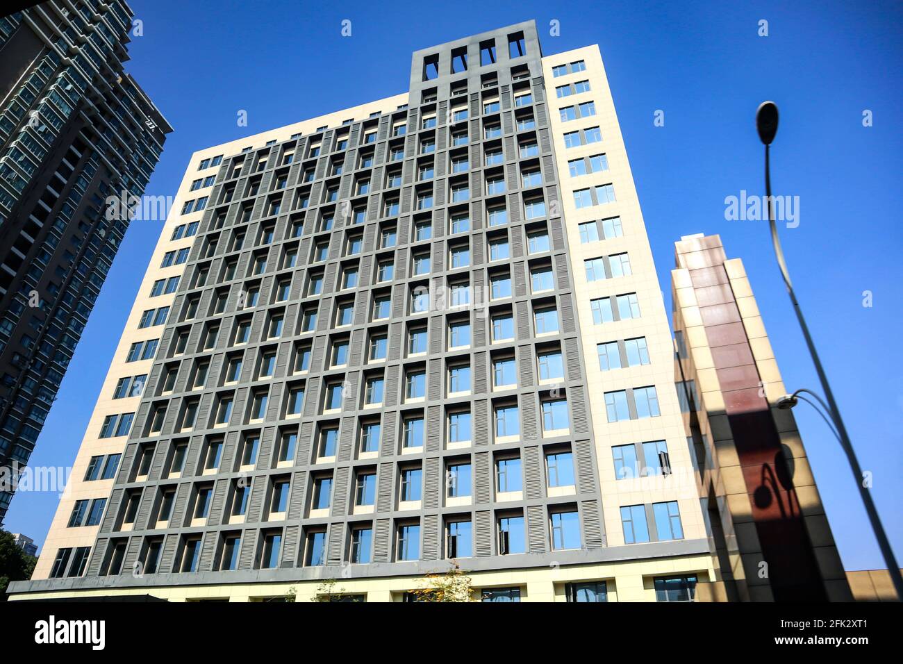 These modern buildings are apartments and offices for the Chinese ...