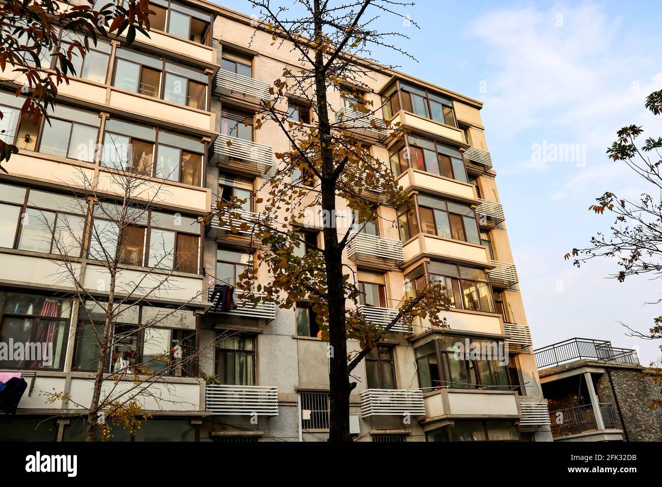 These modern buildings are apartments and offices for the Chinese ...