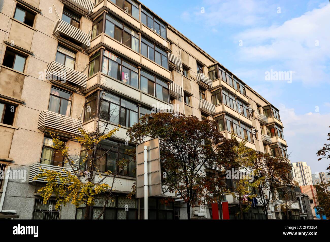 These modern buildings are apartments and offices for the Chinese ...