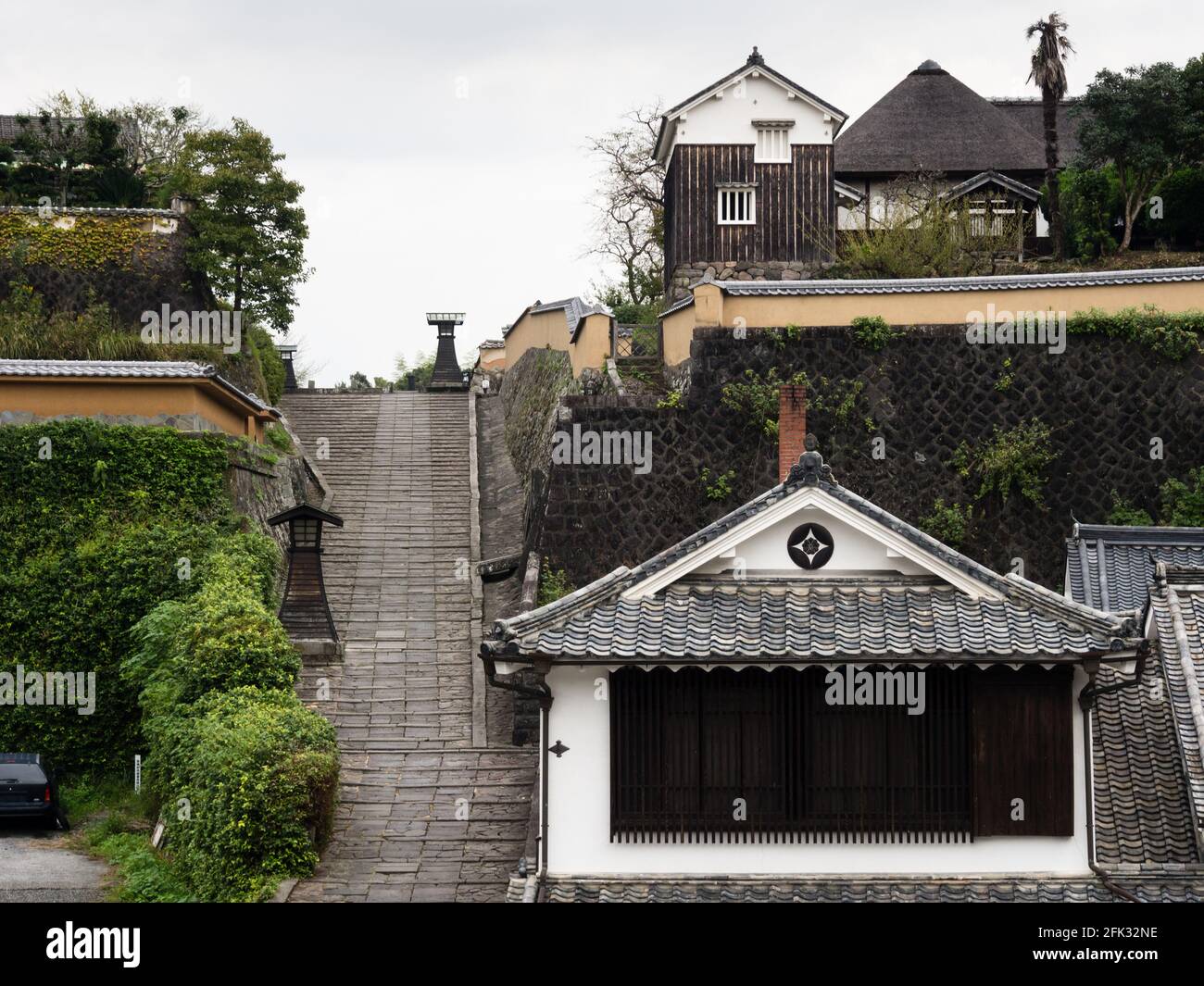 Kitsuki, Japan - October 31, 2016: Historic downtown Kitsuki, an old ...