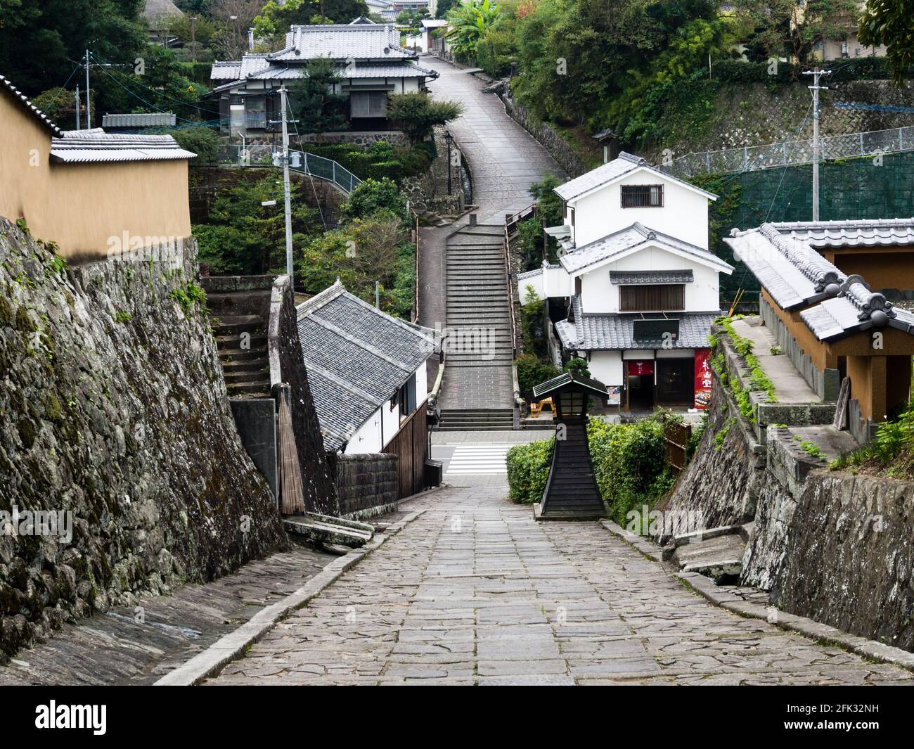 Kitsuki, Japan - October 31, 2016: Historic downtown Kitsuki, an old ...