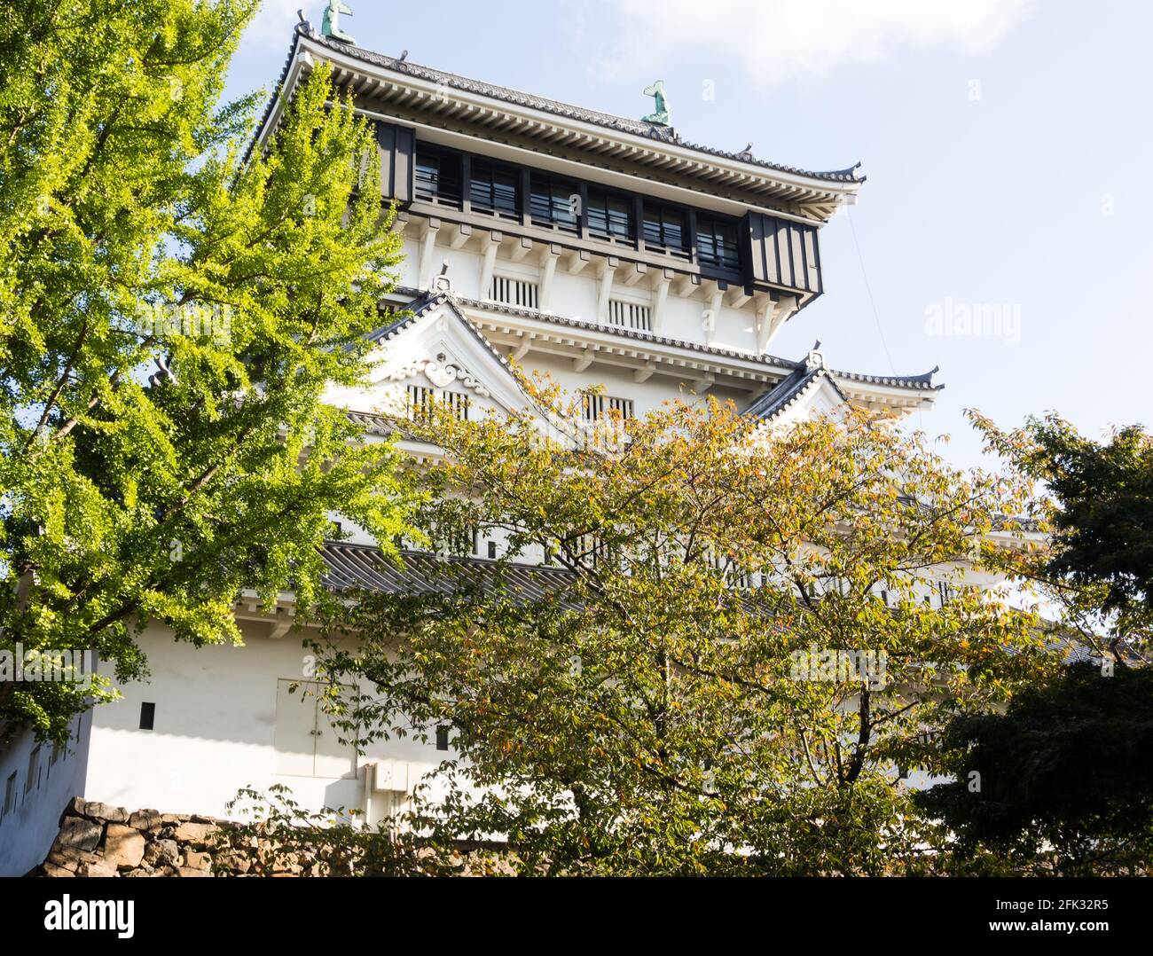On the grounds of Kokura castle park in Kitakyushu, Japan Stock Photo ...
