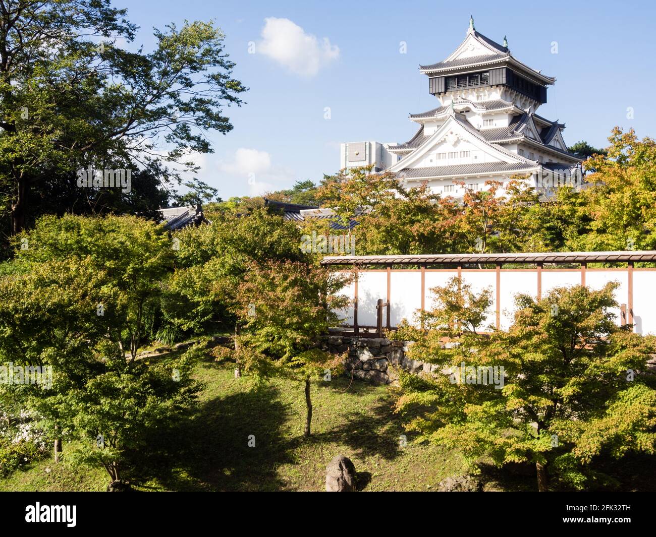Kitakyushu, Japan - October 29, 2016: View of Kokura castle from a ...