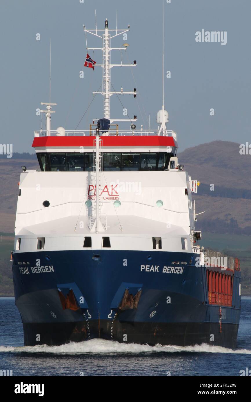 MV Peak Bergen, a cargo ship operated by Peak Project Carriers (Peak ...
