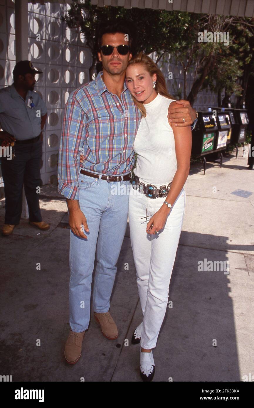 Lorenzo Lamas and Kathleen Lamas July 15, 1991 Credit: Ralph Dominguez ...