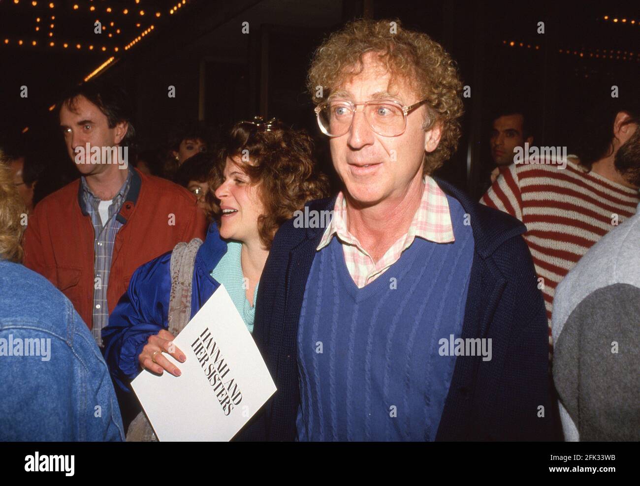 Gilda Radner and Gene Wilder at film premiere of Hannah and her Sisters ...