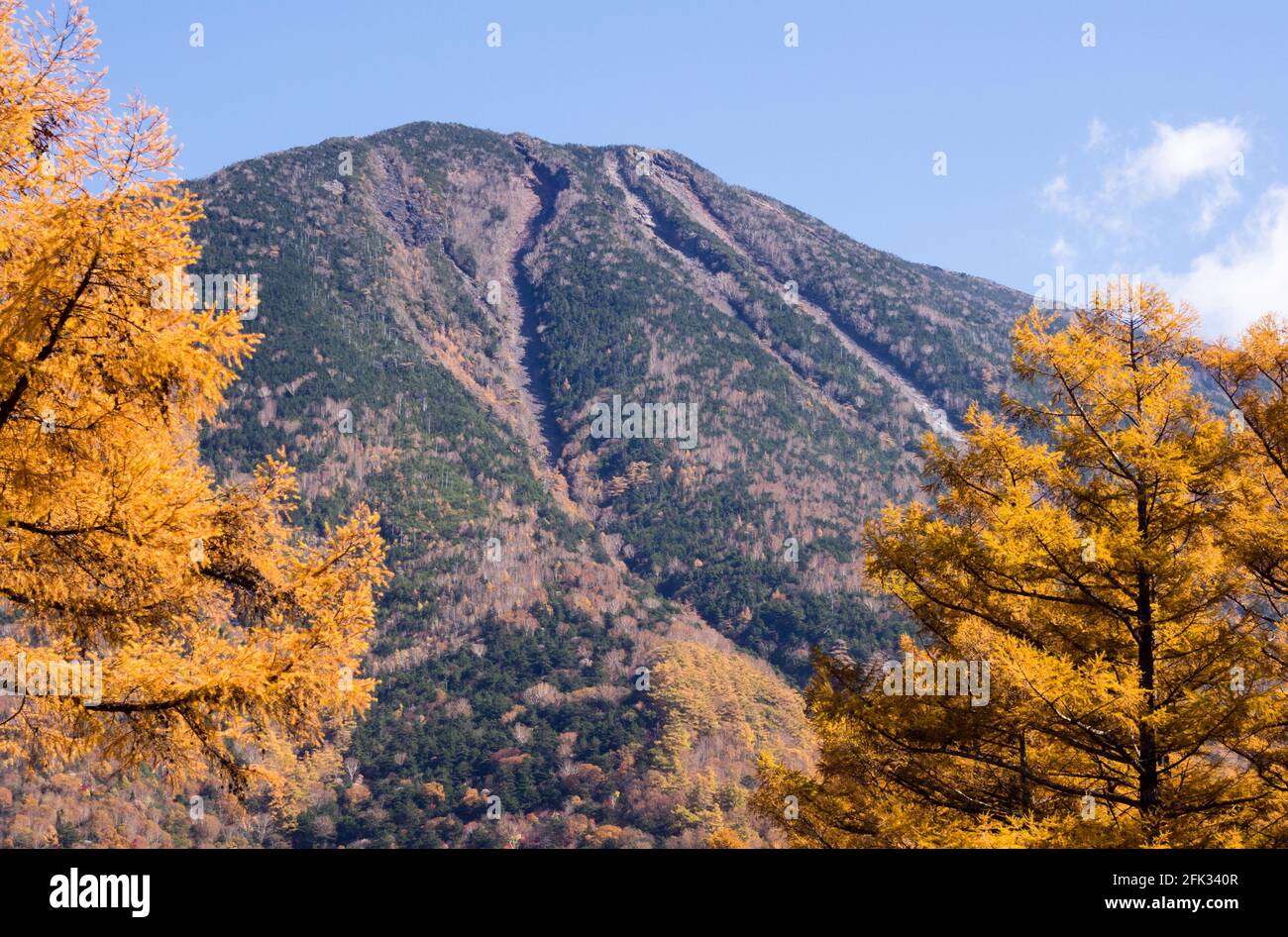 View of Mount Nantai from Senjogahara in Nikko National Park, Japan ...