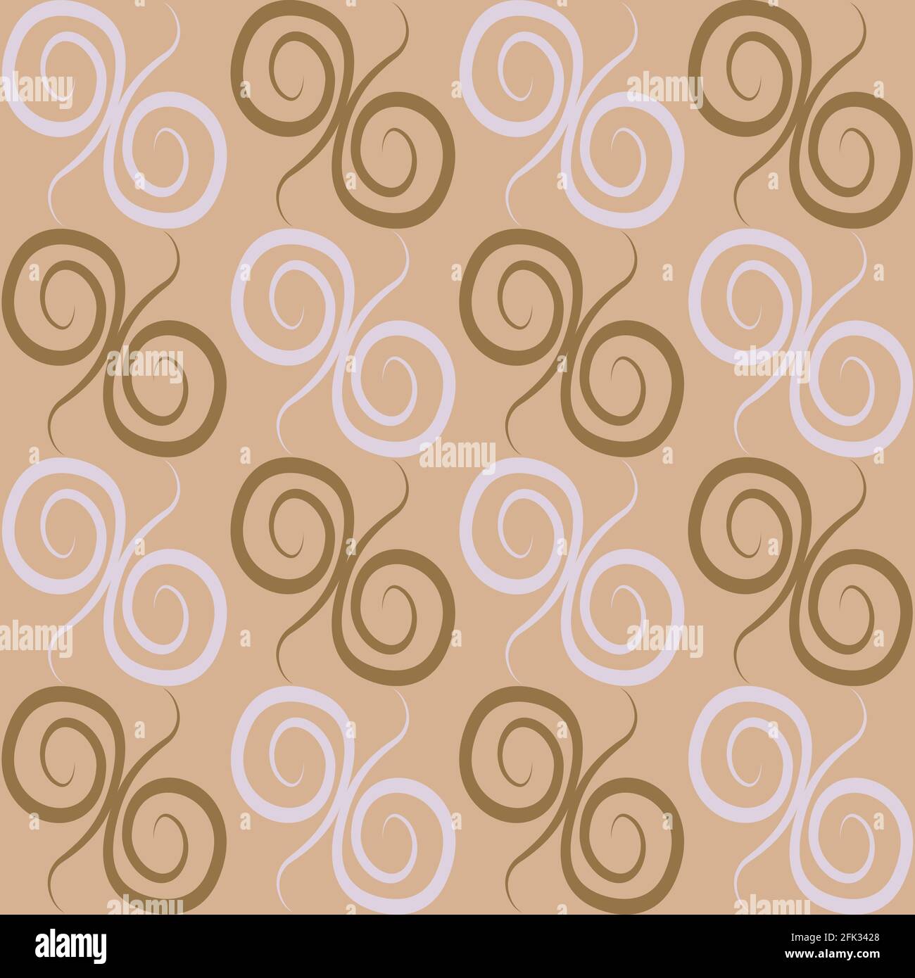 Seamless texture, pattern on a square background - colored curls ...