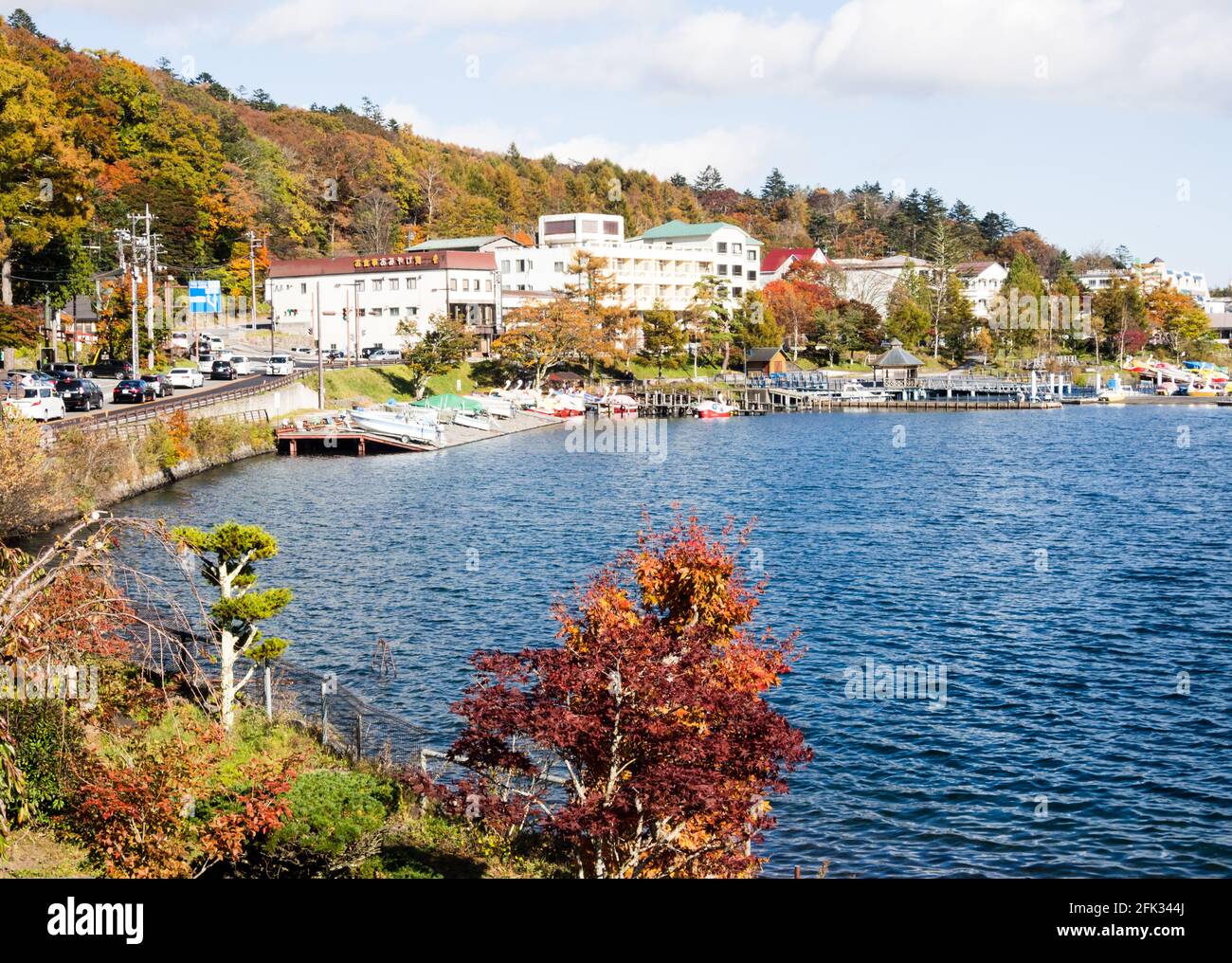 Nikko, Japan - October 24, 2016: Autumn at lake Chuzenji hotspring ...