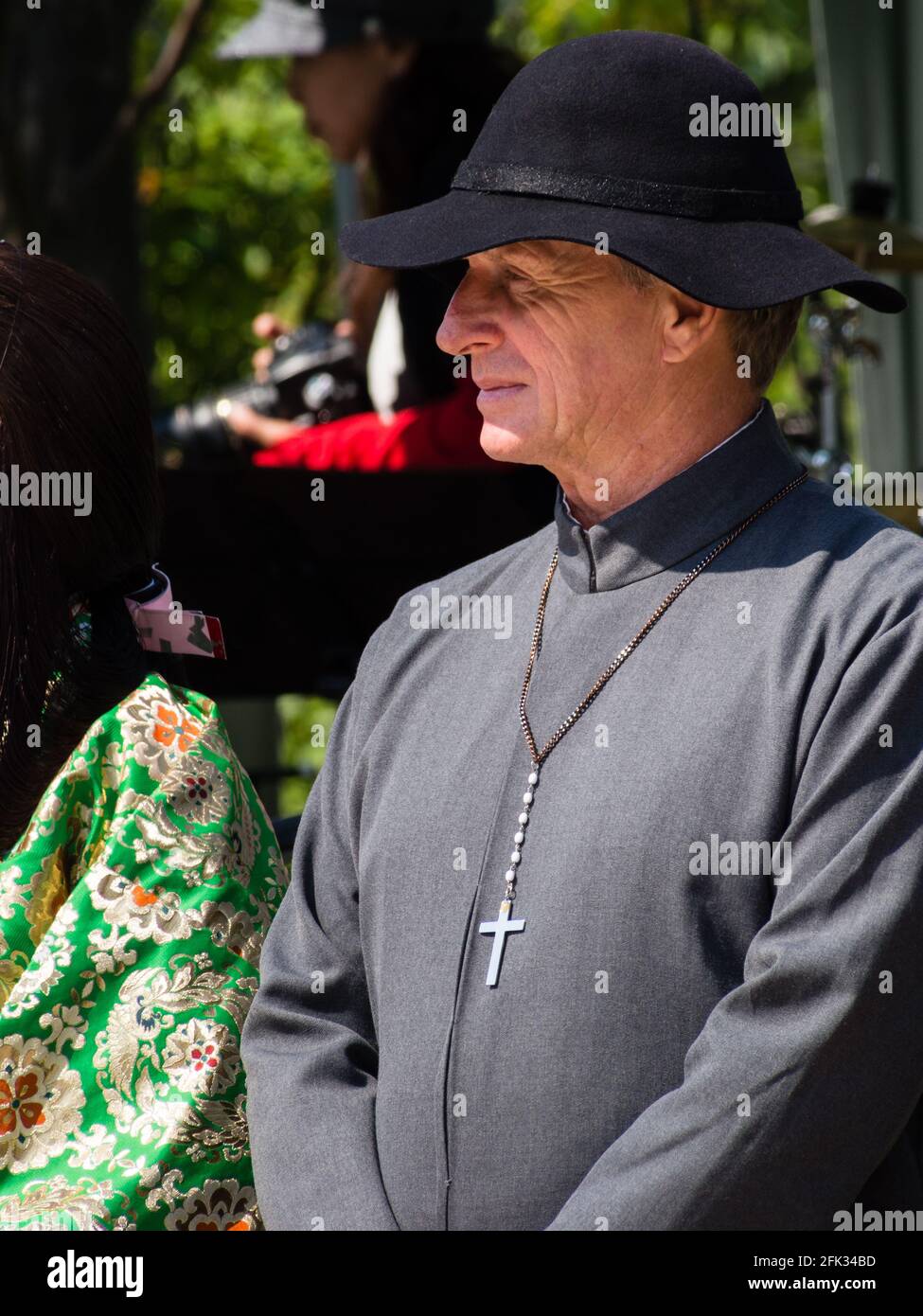 Gifu, Japan - October 4, 2015: Costumed character of Luis Frois, a ...