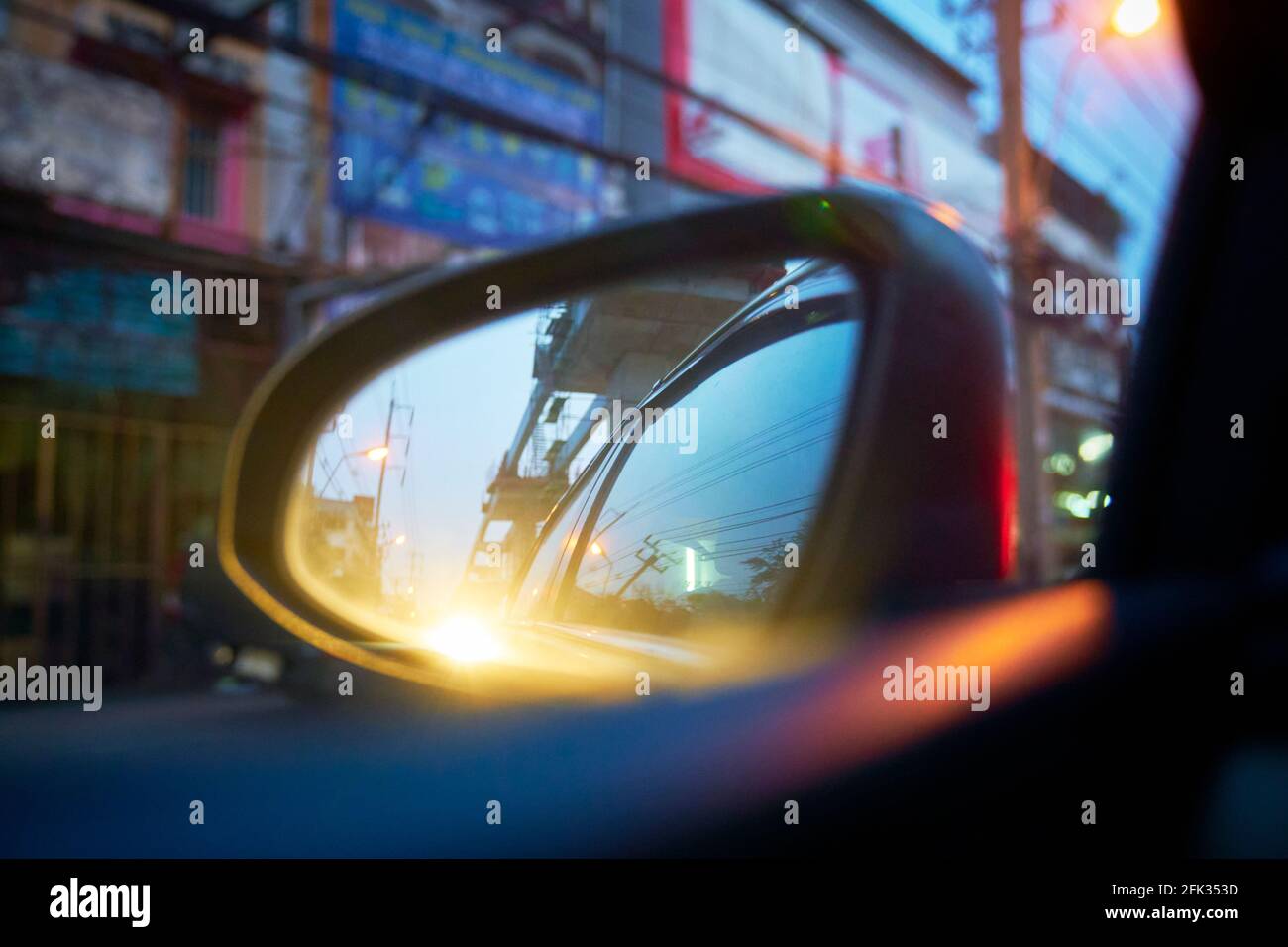 Buildings reflection in car window hi-res stock photography and images ...