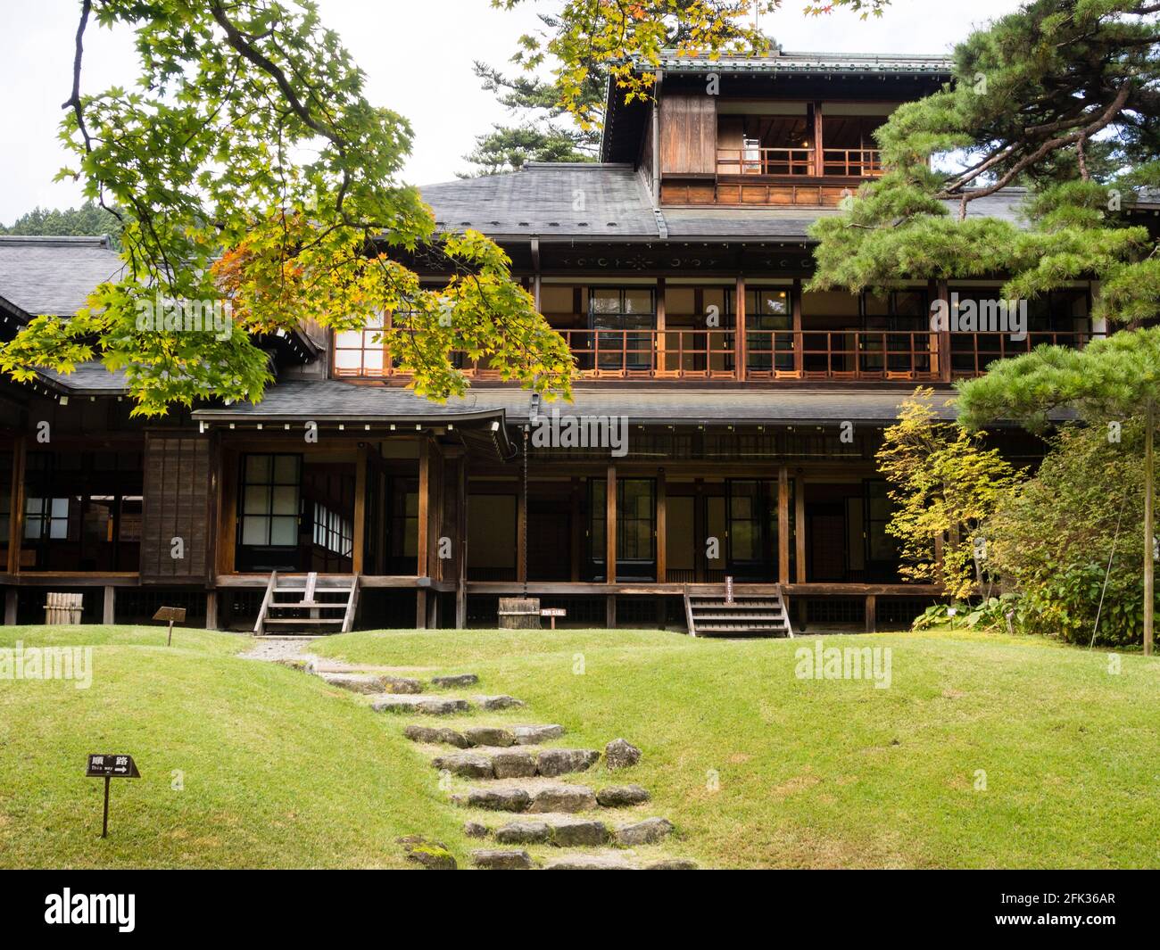 Nikko, Japan - October 23, 2016: Traditional Japanese residence with ...