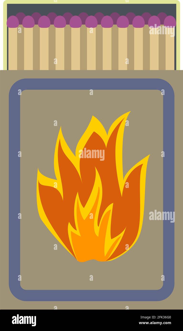 Matchbox vector illustration isolated on white background Stock Vector ...